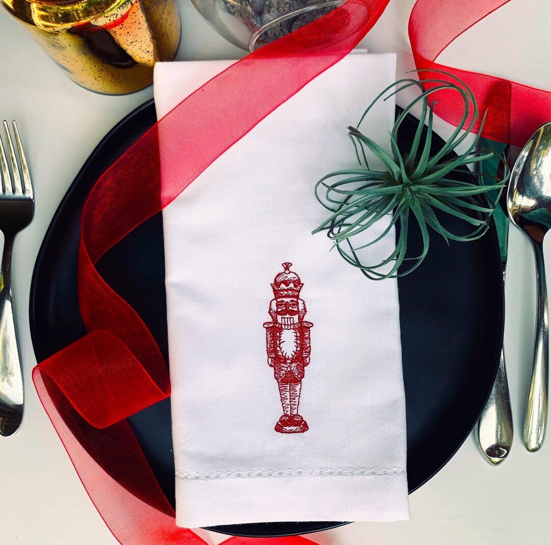 Nutcracker Cloth Dinner Napkins, Nutcracker Napkins, Nutcracker Decor ...