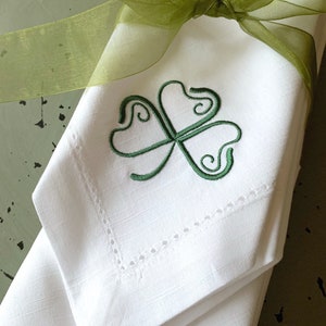 St. Patrick's Day Shamrock Cloth Napkins, Set of 4, St. Patrick's Day ...