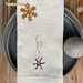 Falling Snowflake Cloth Napkins, Snowflake Cotton Napkins, Set of 4 ...