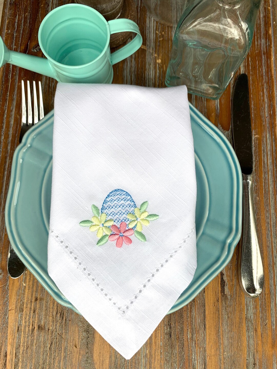 Egg Easter Cloth Napkins, Set of 4, Easter Napkins, Easter Linens ...