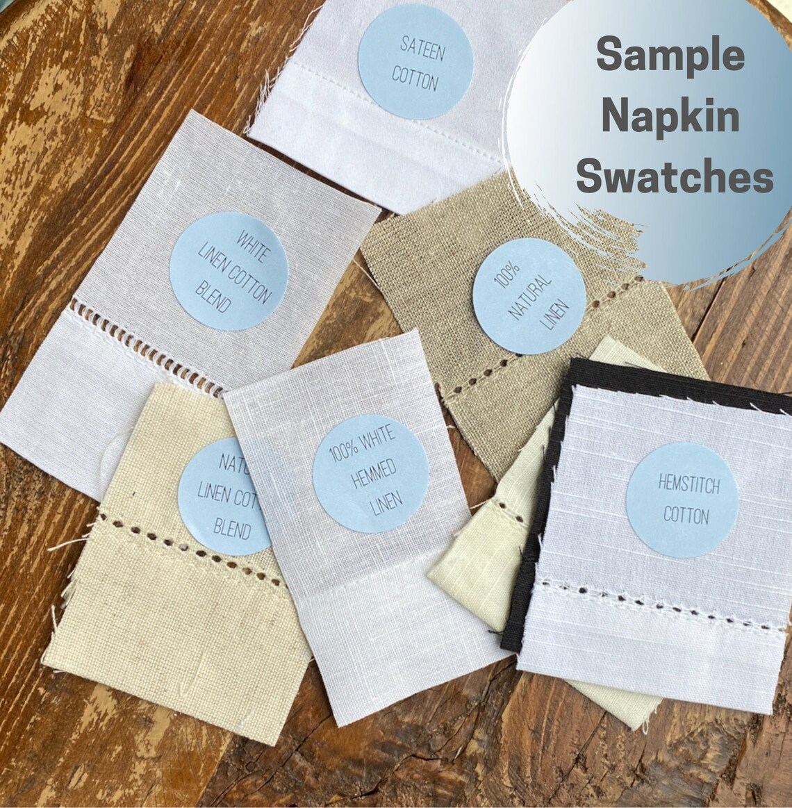 Sample Napkin Fabric Swatches - Etsy