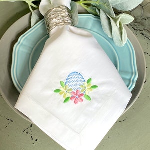 Egg Easter Cloth Napkins, Set of 4, Easter Napkins, Easter Linens ...