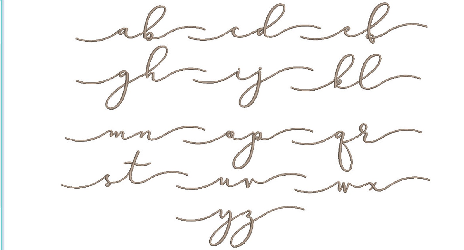 Cursive 2 Letter Monogrammed Cloth Napkins Double Letter | Etsy