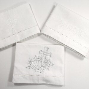 Custom Communion Cloths, Set of 4, Bread Plate Napkins, Corporal Fold ...