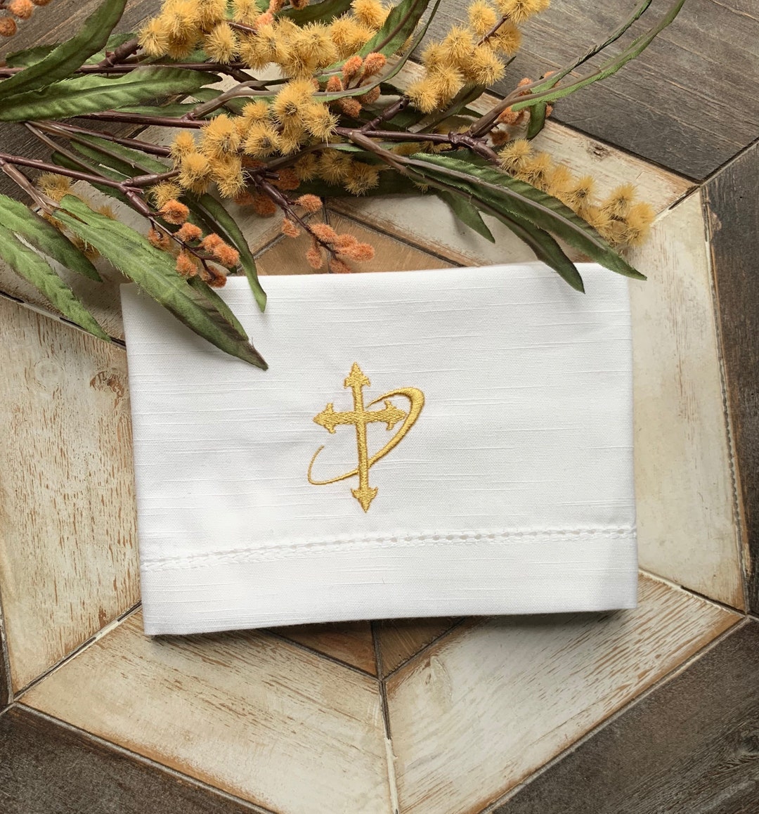 Custom Communion Cloths, Set of 4, Bread Plate Napkins, Corporal Fold ...