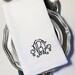 Abigail Monogrammed Embroidered Cloth Dinner Napkins Set of - Etsy