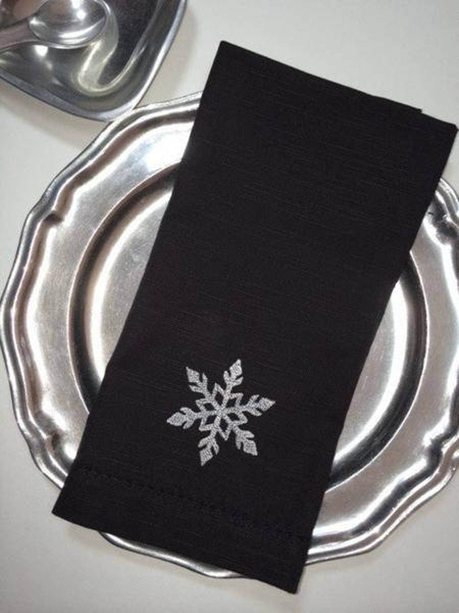 Christmas Snowflake Cloth Napkins Christmas Napkins - Etsy