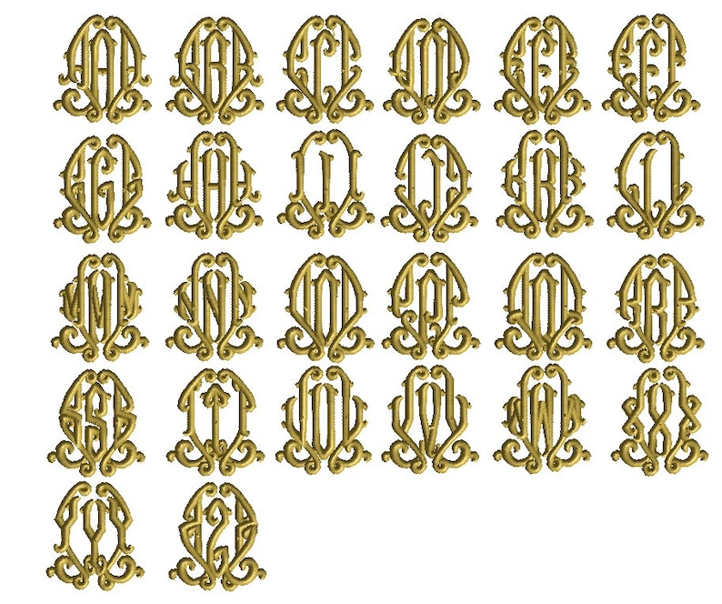 Abigail Monogrammed Embroidered Cloth Dinner Napkins 3 letter | Etsy