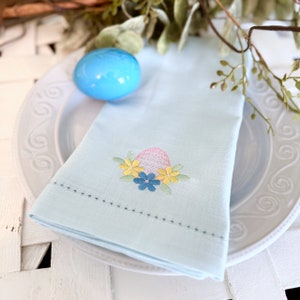 Egg Easter Cloth Napkins, Set of 4, Easter Napkins, Easter Linens ...