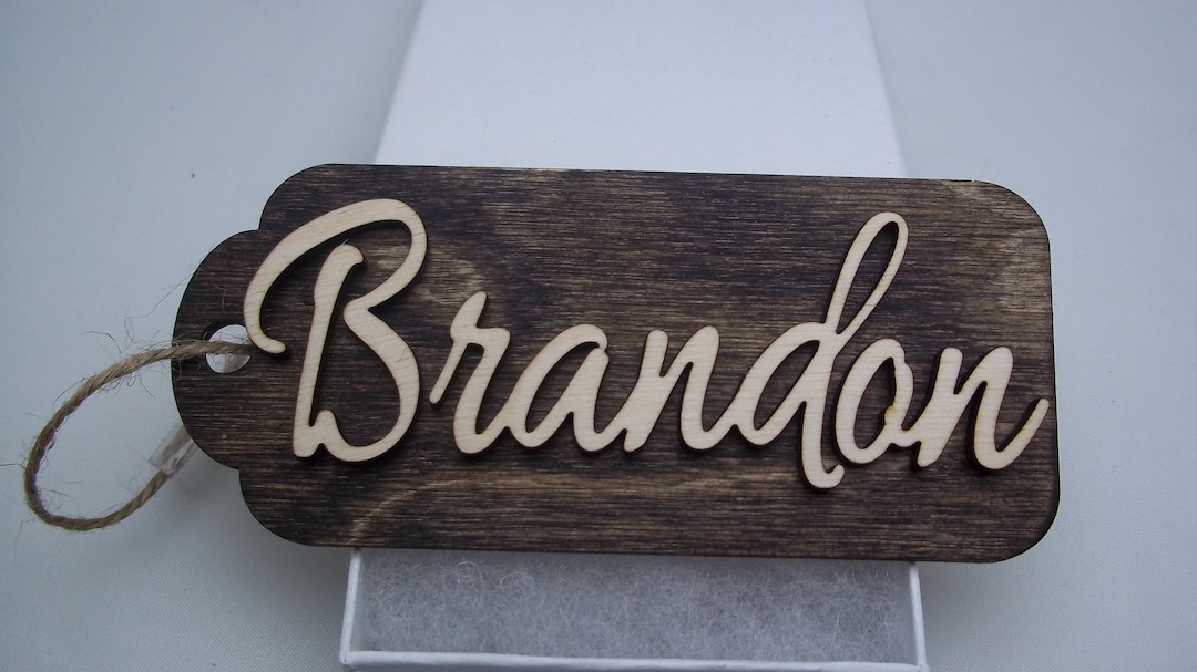 Wood Christmas Tags - Custom Name - Ornament - Gift Tag for Keepsake ...