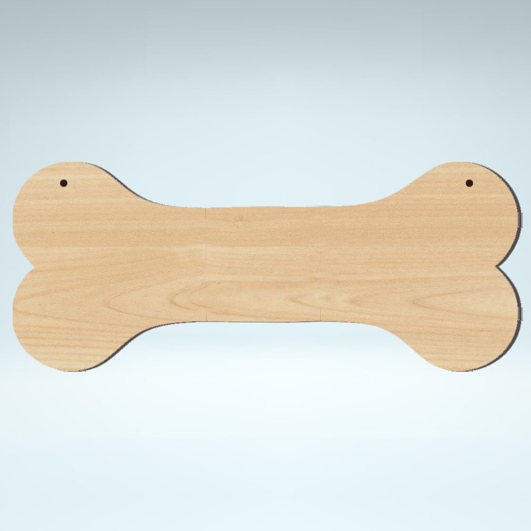 Dog Bone Unfinished Laser Cut Wood Cutout for Crafting Laser Cut Wooden ...