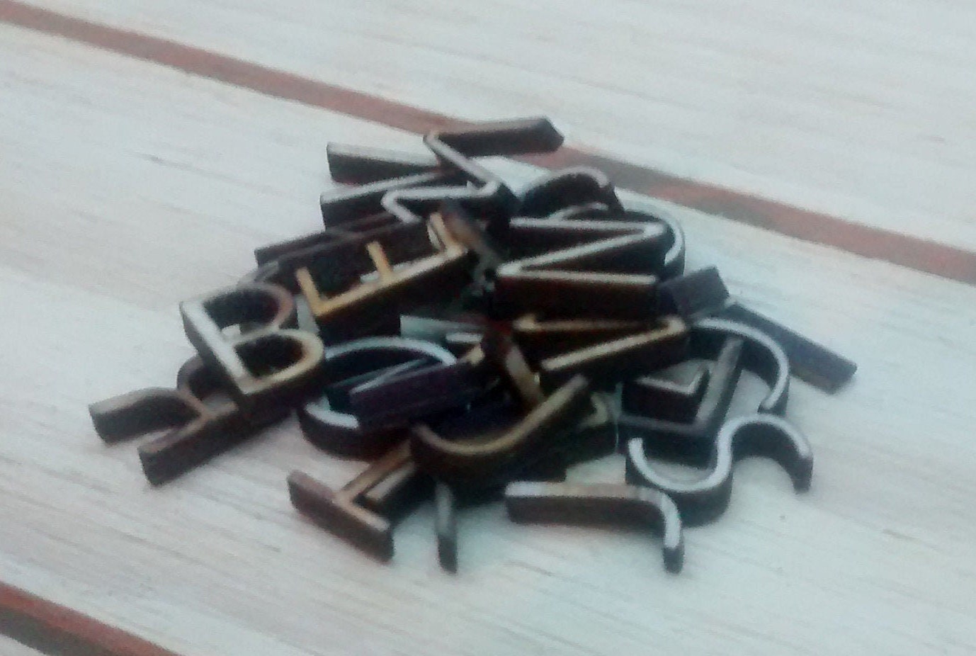 100 - 3/4" Laser Cut Wood Letters .5 Inch Crafting Full Alphabet Laser ...