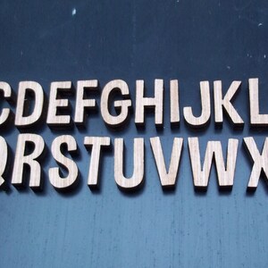 1" Laser Cut Wood Letters for Crafting Font Choice Laser Cut Wooden ...