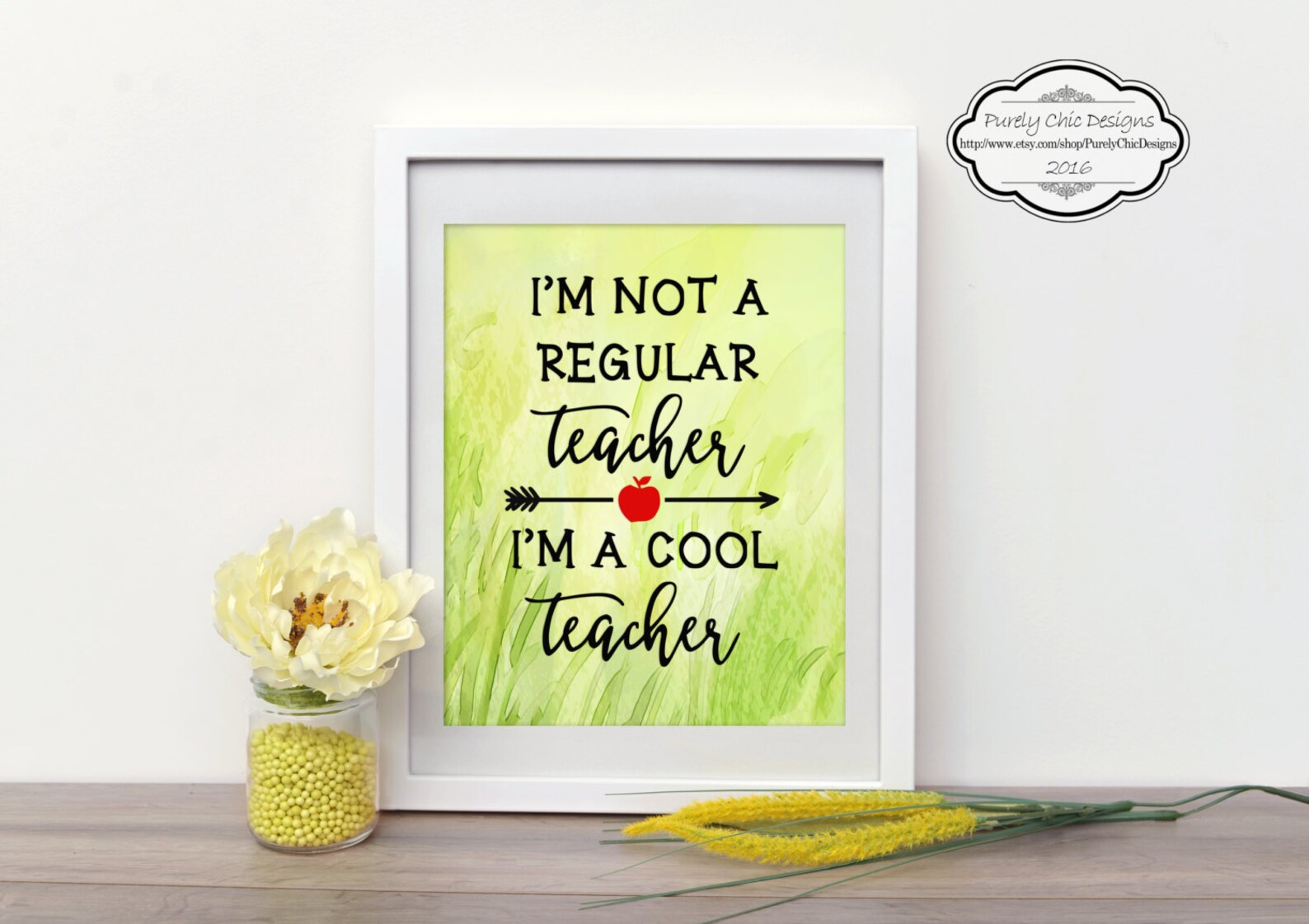 Teacher Printable Wall Art 8X10, Digital Cool Teacher Appreciation ...