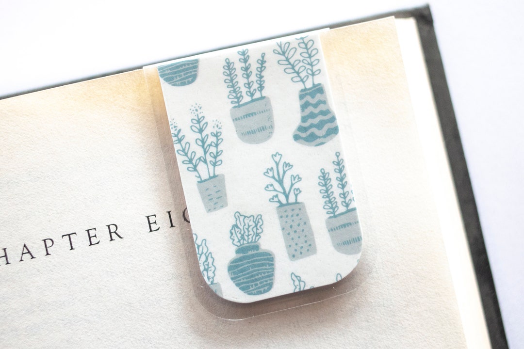 Succulent Bookmark, Magnetic Bookmark, Planner Bookmark, Planner Gift ...