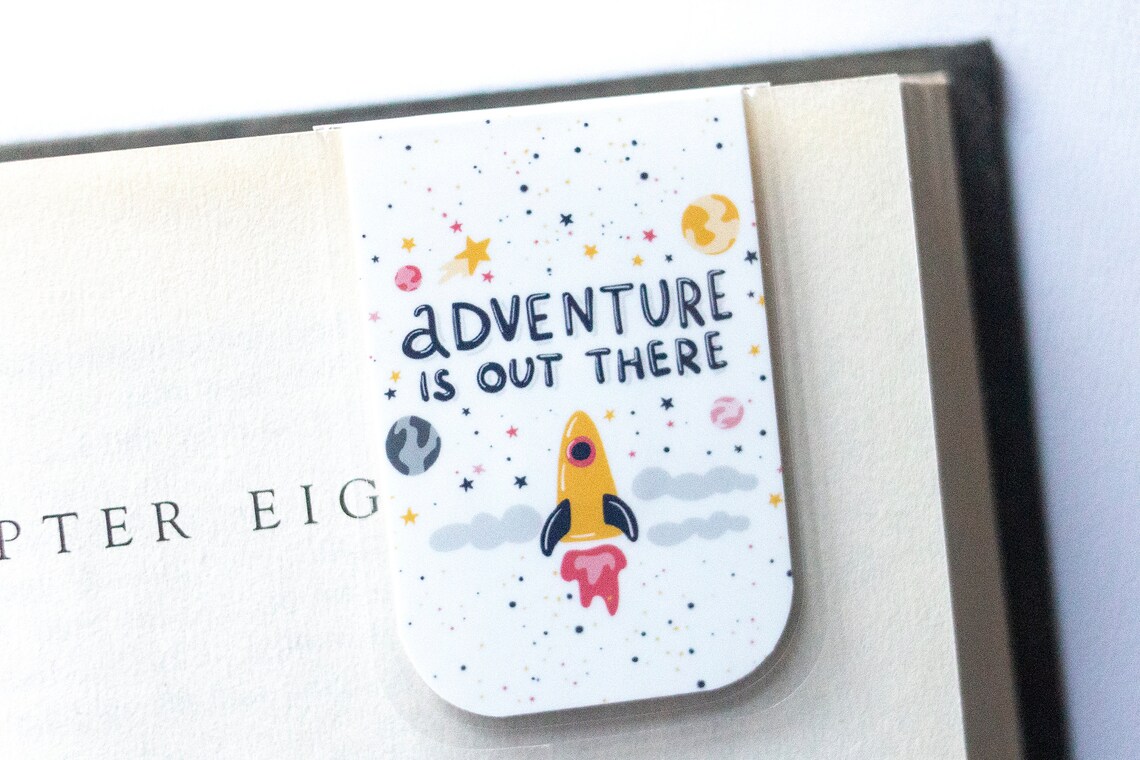 Space Bookmark, Magnetic Bookmark, Rocket Bookmark, Adventure Gift ...