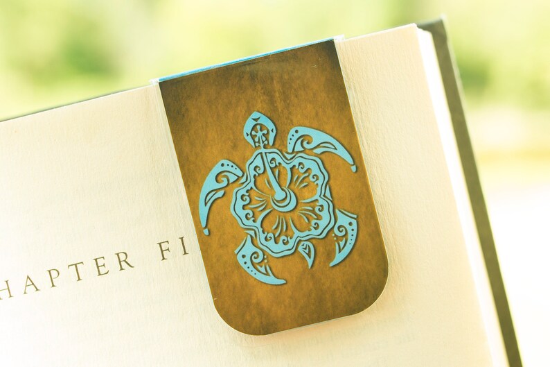Turtle Bookmark Magnetic Bookmark Aloha Gift Sea Turtle - Etsy