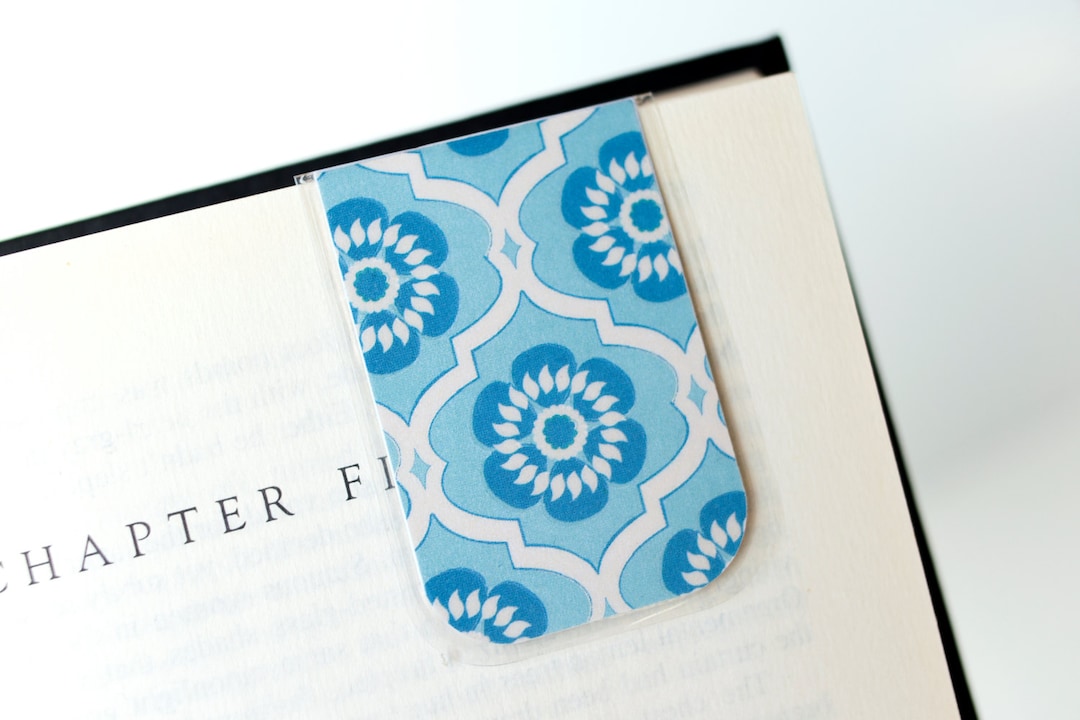 Blue Bookmark, Magnetic Bookmark, Laminated Bookmark, Unique Bookmarks ...