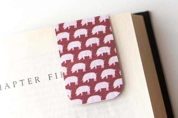 Pig Bookmark Magnetic Bookmark Farmer Gift Bacon Gift | Etsy
