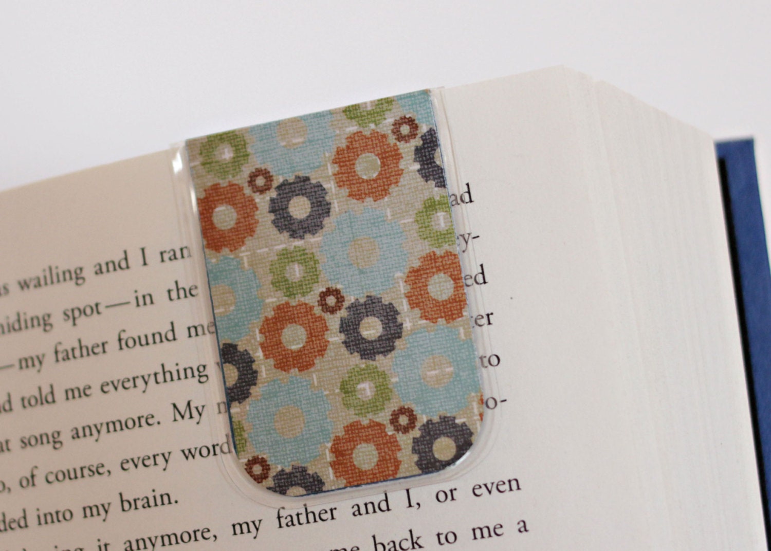 Father's Day Magnetic Bookmark Laminated Bookmark Cogs - Etsy