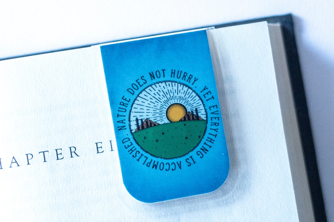 Quote Bookmark, Magnetic Bookmark, Nature Bookmark, Nature Gift, Gifts ...