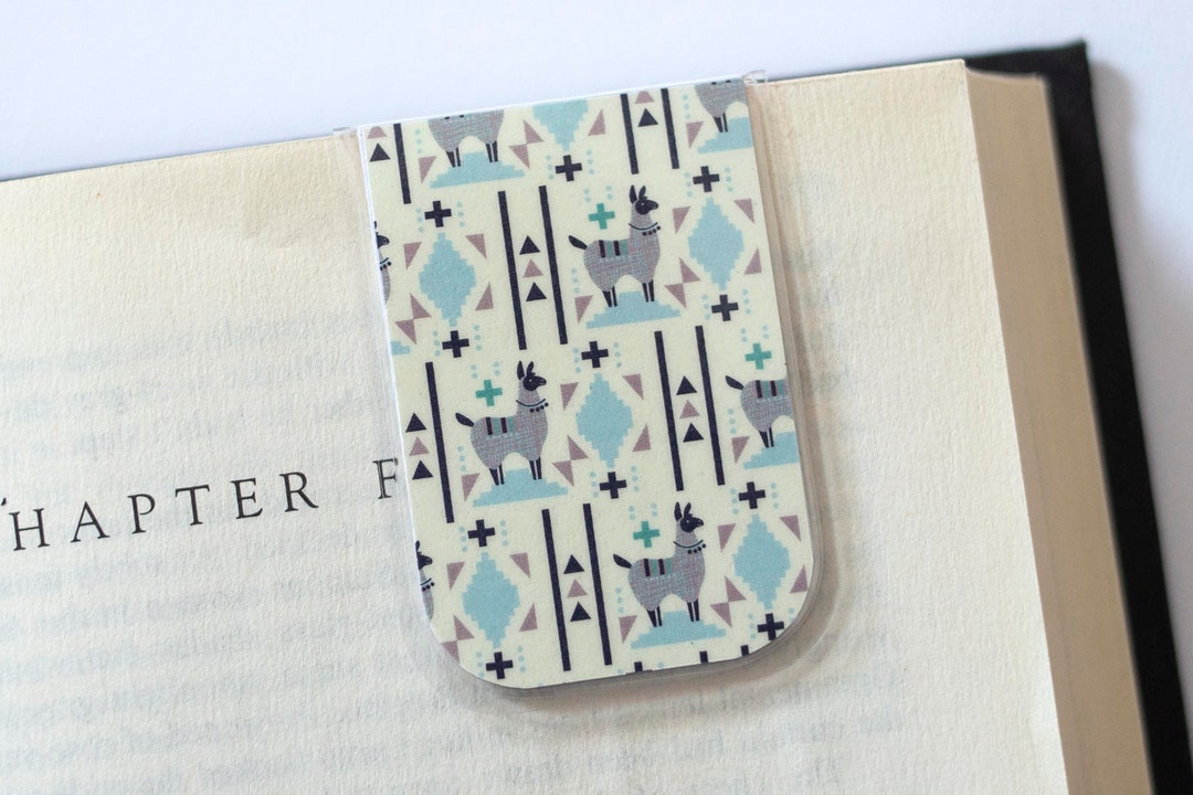 Llama Bookmark, Magnetic Bookmark, Llama Gift, Young Reader Gift, Gift ...