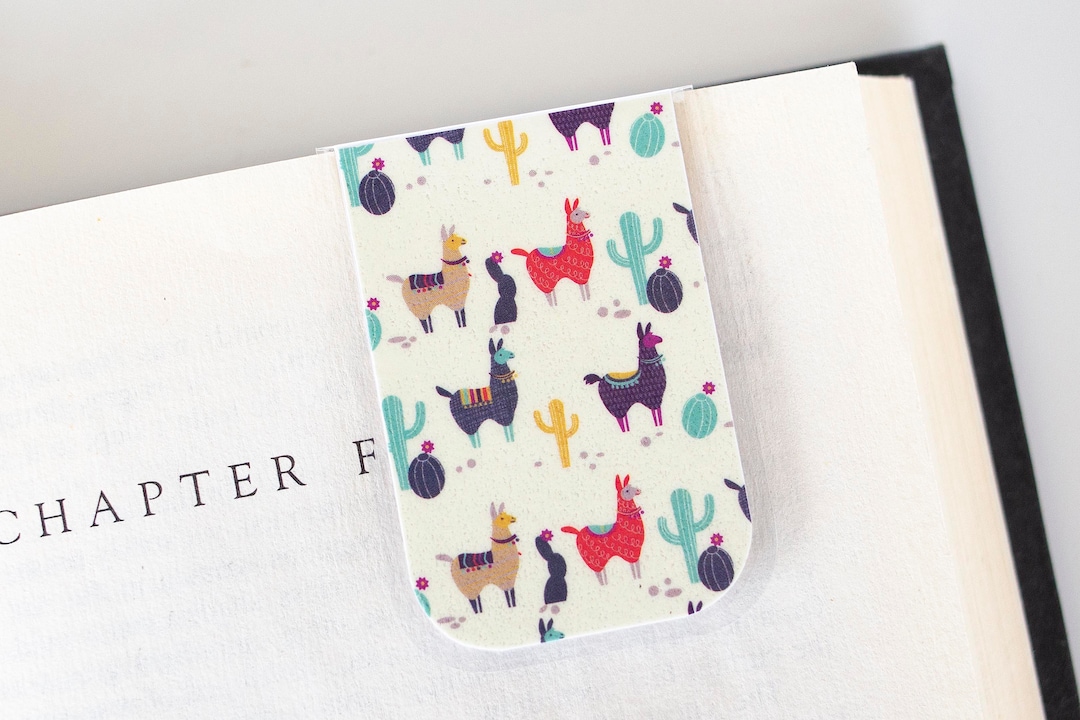 Llama Bookmark, Magnetic Bookmark, Gifts for Mom, Llama Gifts ...