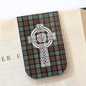 Scottish Bookmark, Magnetic Bookmark, Tartan Bookmark, Celtic Cross ...