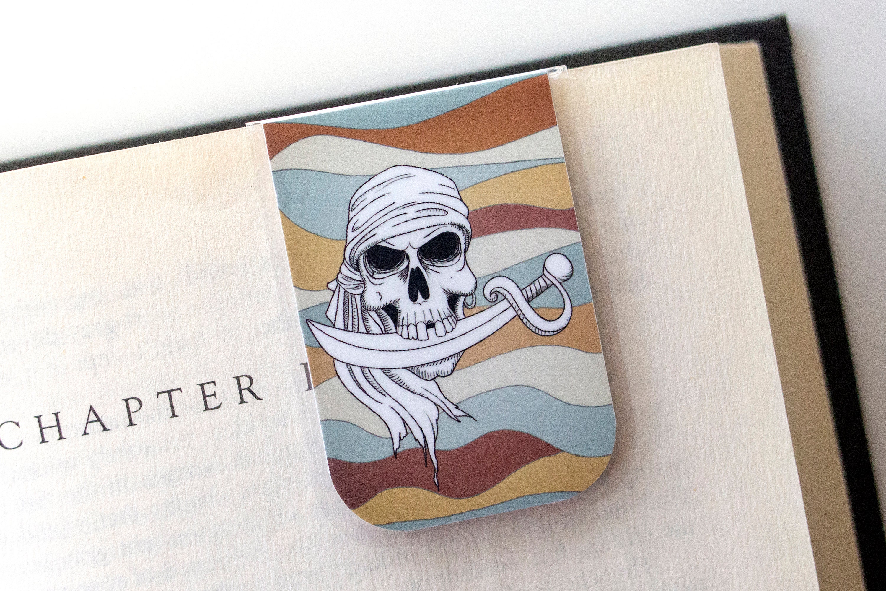 Pirate Bookmark Magnetic Bookmark Pirate Gift Gift for Him | Etsy