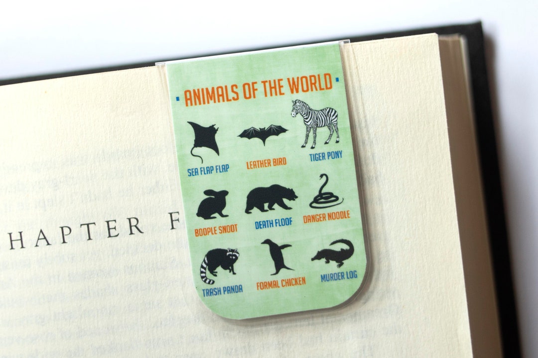 Funny Animals Magnetic Bookmark, Danger Noodle Gift - Etsy
