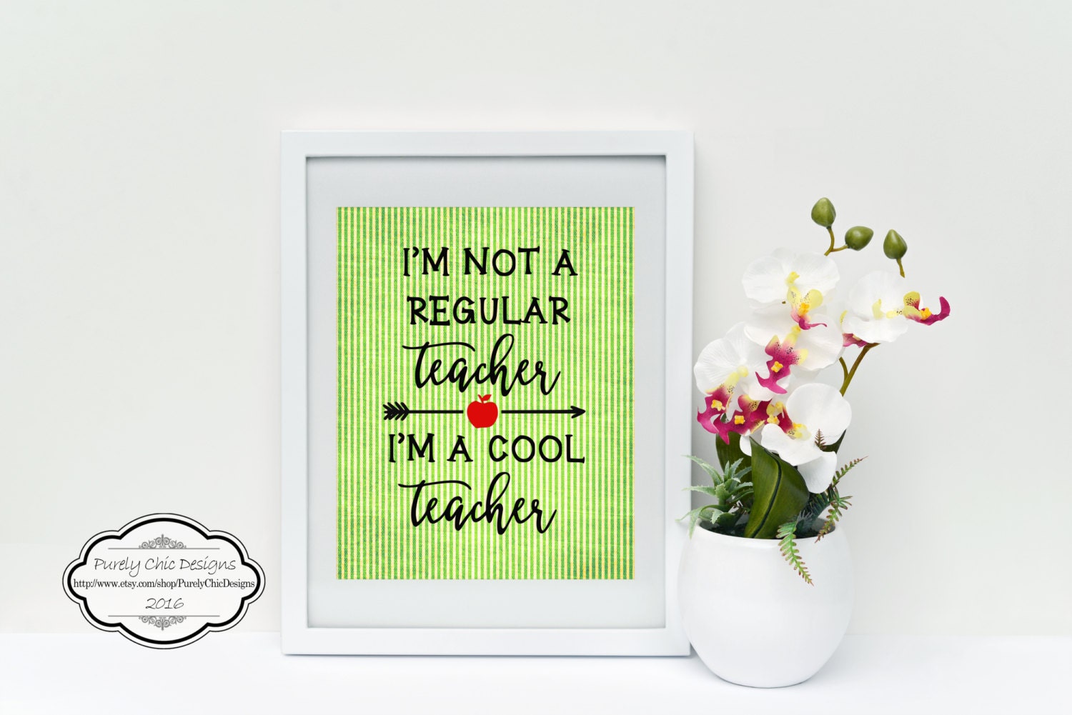 Teacher Printable Wall Art 8X10 Digital Cool Teacher | Etsy