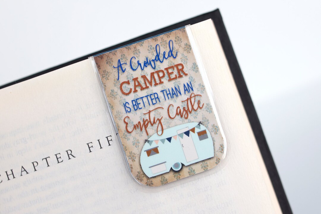 Camper Gifts, Vintage Camper, Glamping Gifts, Magnetic Bookmark, Road ...