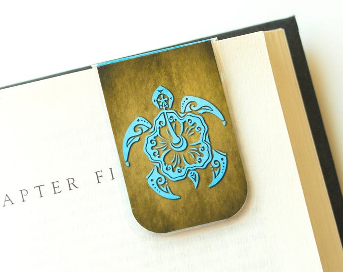 Turtle Bookmark Magnetic Bookmark Aloha Gift Sea Turtle - Etsy