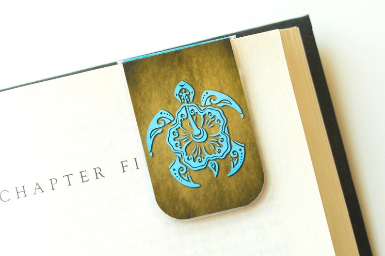 Turtle Bookmark Magnetic Bookmark Aloha Gift Sea Turtle - Etsy