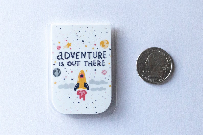 Space Bookmark, Magnetic Bookmark, Rocket Bookmark, Adventure Gift ...