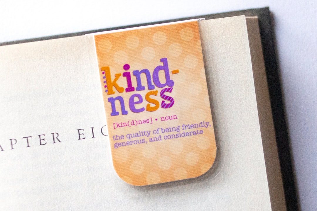 Kindness Bookmark, Magnetic Bookmark, Gift Under 5, Quote Gift, Planner ...
