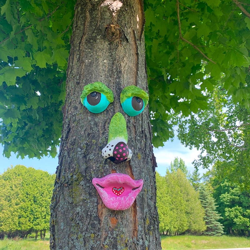 Tree Faces Outdoor - Etsy