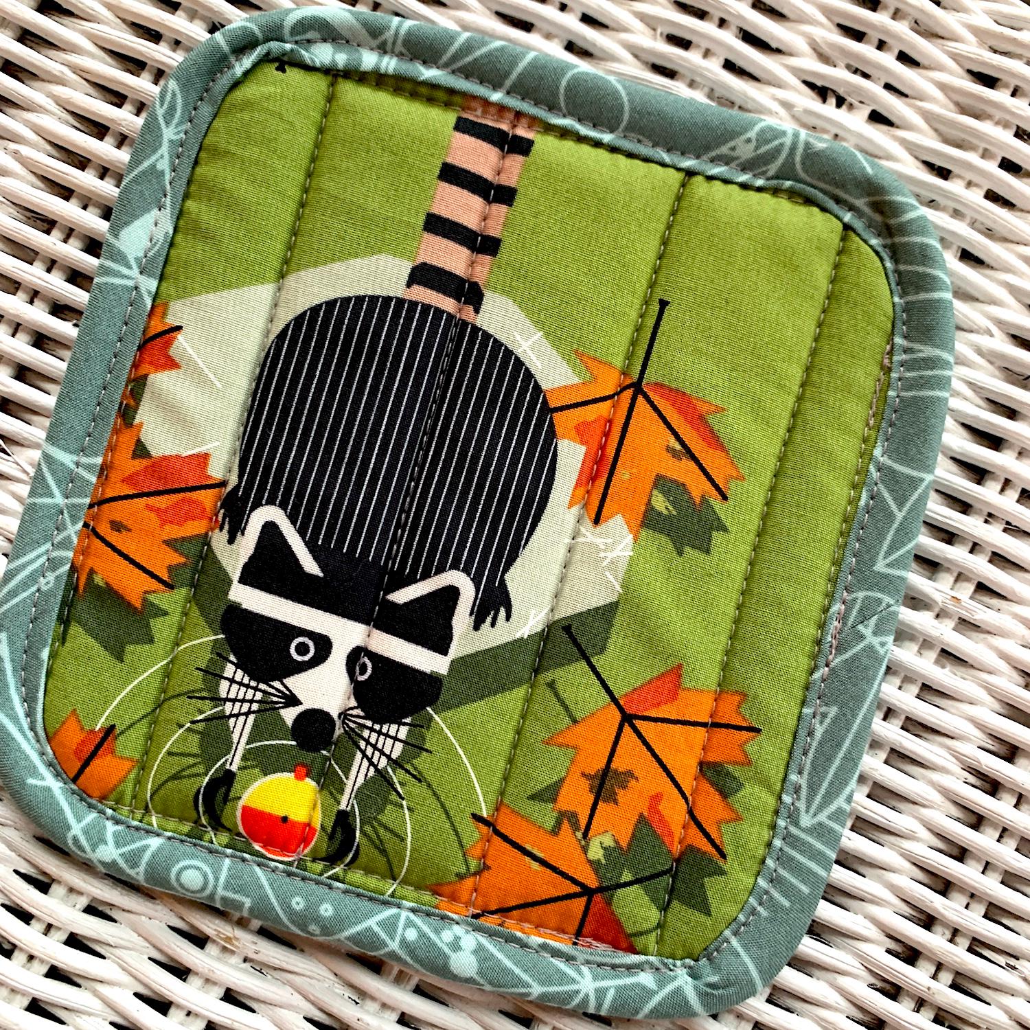 Handmade Charley Harper Reversible Fabric Coasters – Set of 4 (5” X 5 ...