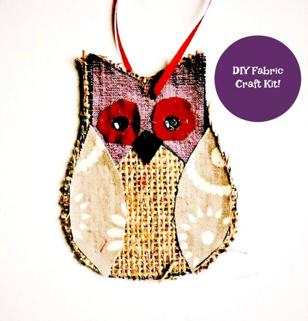 Burlap Owl Craft - Fabric Craft Kit - Owl Crafts - DIY Kit - Kids Craft ...