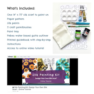Polka Dot Silk Painting Kit, Design Your Own Silk Scarf, Fabric ...