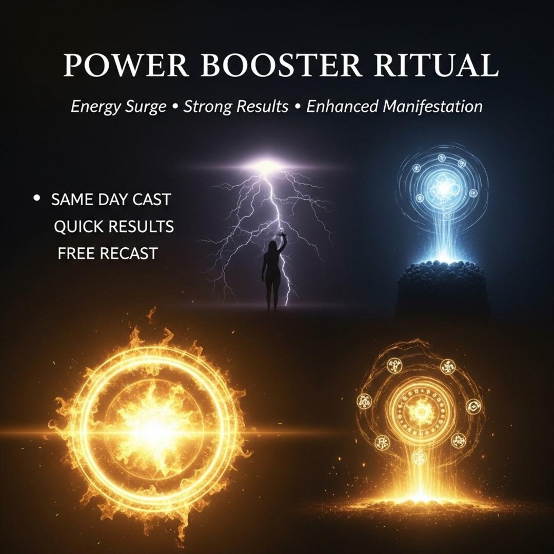 Power Booster Ritual | Energy Amplifier | Strength & Success Support ...