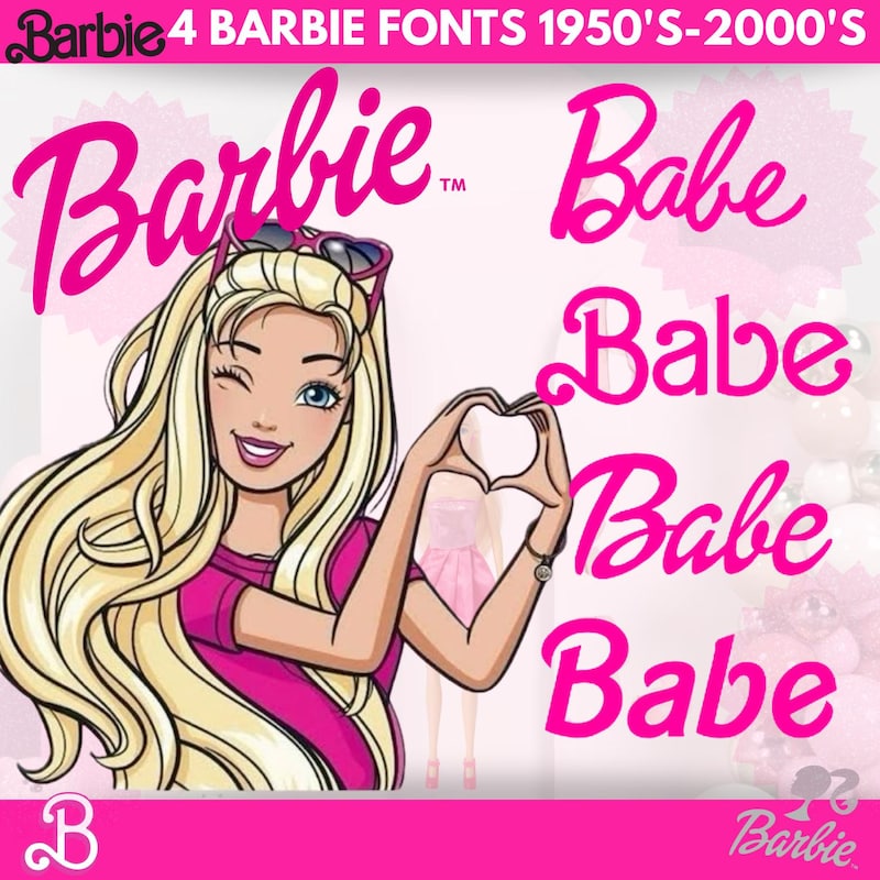 Bratz and Barbie Font - Etsy