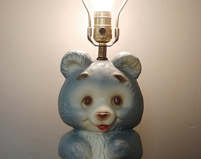 Lamp Teddy Bear Kids Lighting Vintage - Etsy