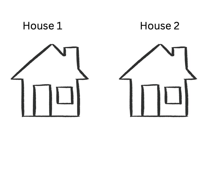 Exploring Two Houses Worksheet (children/teens Exploring Parents ...