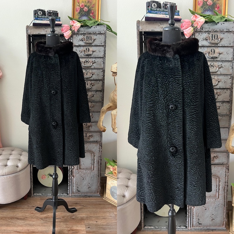 Astrakhan Womens Coat - Etsy