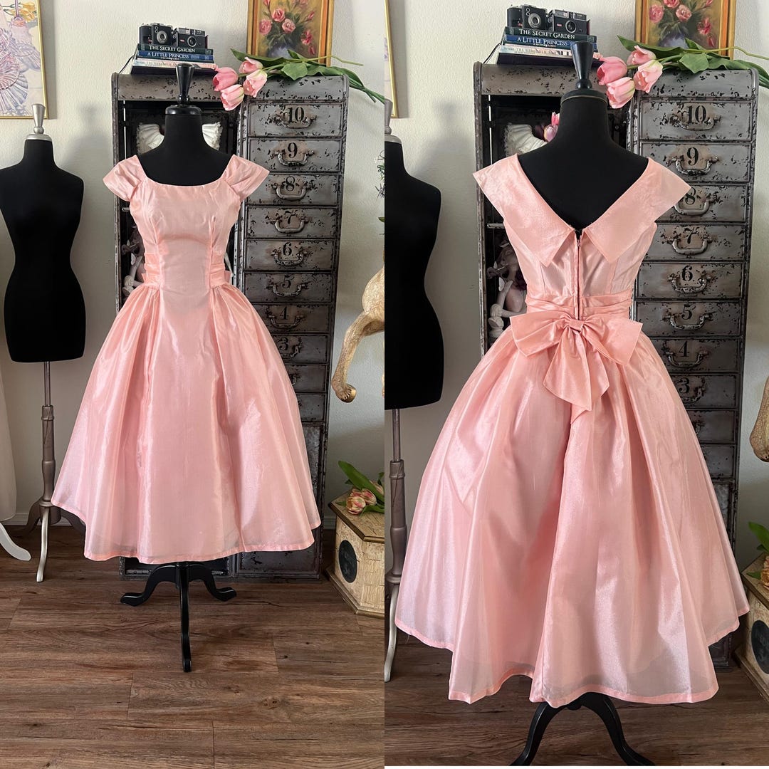 Vintage 1950's 60's Lorrie Deb Pale Pink Cocktail Dress Small - Etsy ...