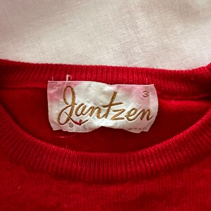 Vintage 1950's Jantzen Red Wool Sweater Medium - Etsy