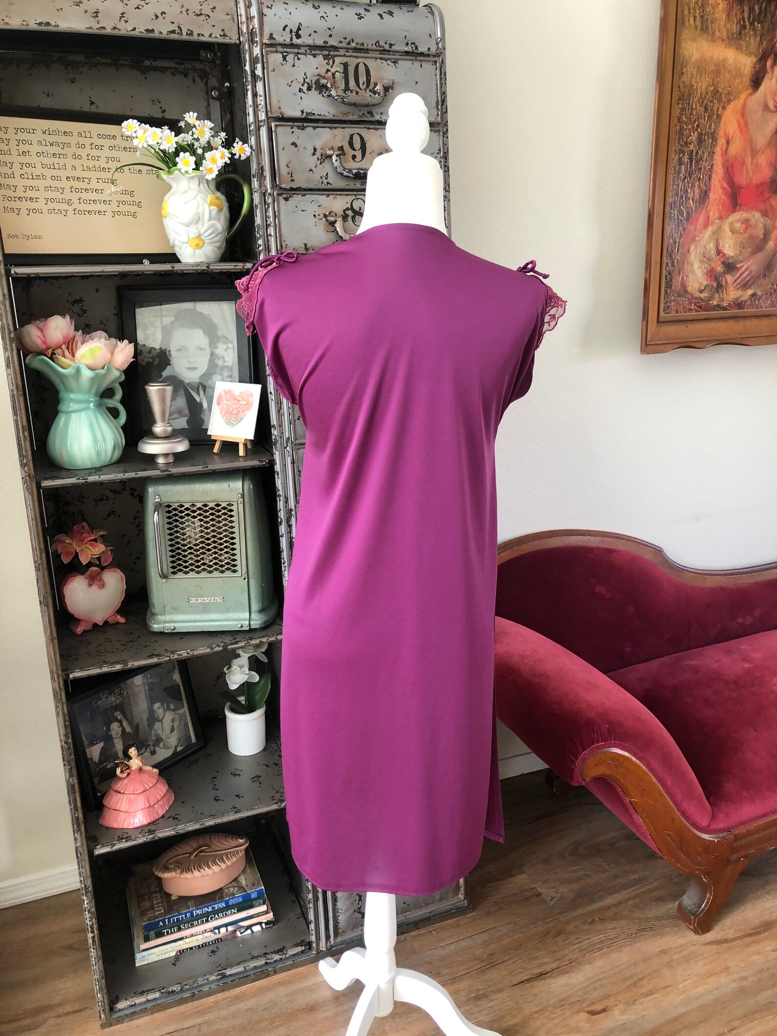 Vintage 1970's 80's Purple Nightie Cover S/M - Etsy