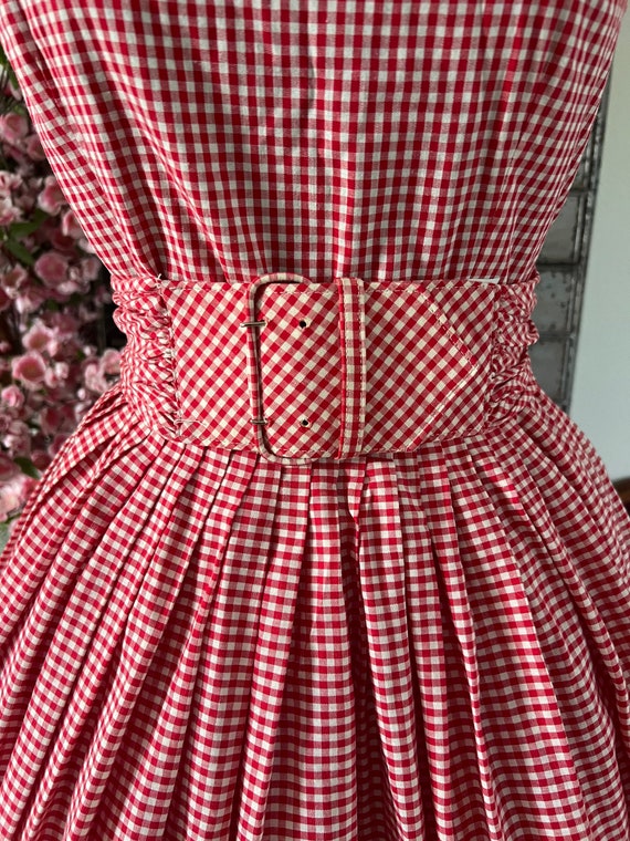 1950's Bobbie Brooks Red and White Gingham Four Piece Set XS 1950's Bobbie Brooks Red and White Gingham Four Piece Set XS