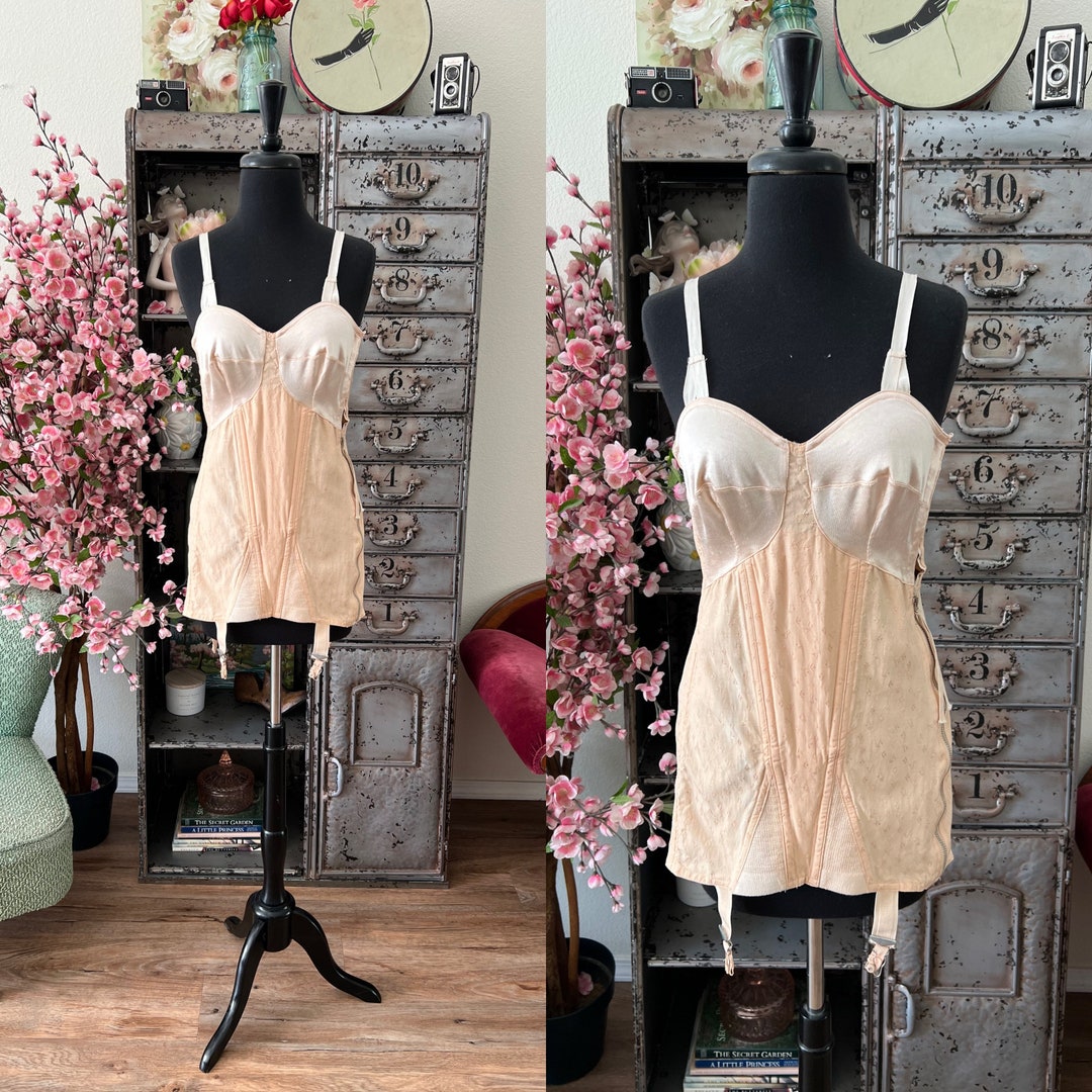 1940's Pink Lady Lyke All in One Girdle Shapewear Size 34 S/M - Etsy